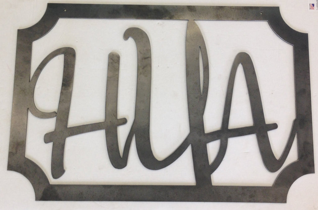 Monogram Initials With Square Border – Arclight CNC