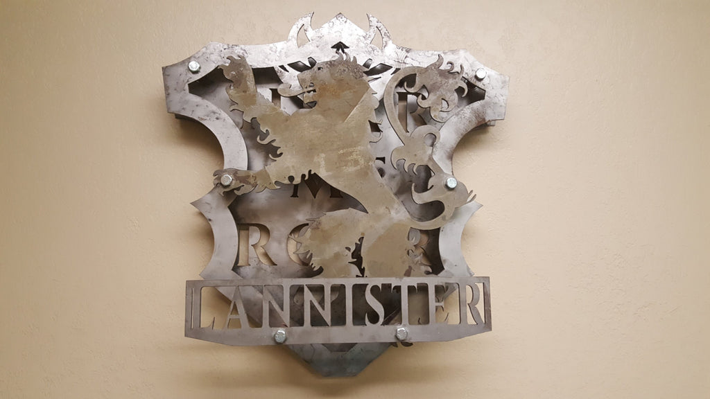 HOUSE LANNISTER Coat of Arms from the Game of Thrones series, 4 layere ...