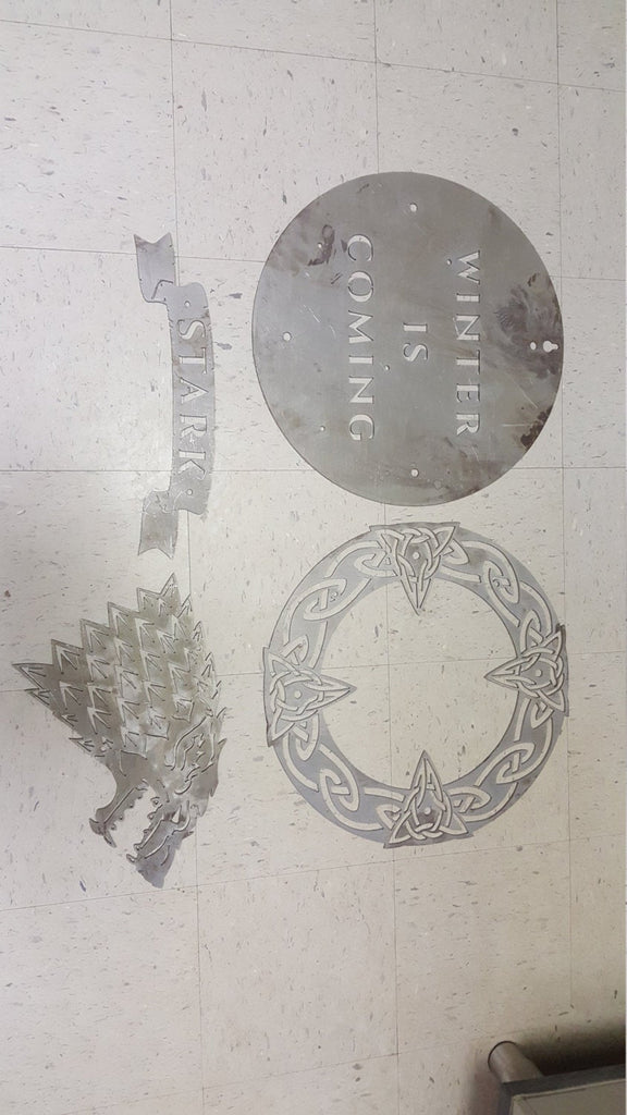 HOUSE STARK Coat of Arms from the Game of Thrones series, 4 layered sh ...