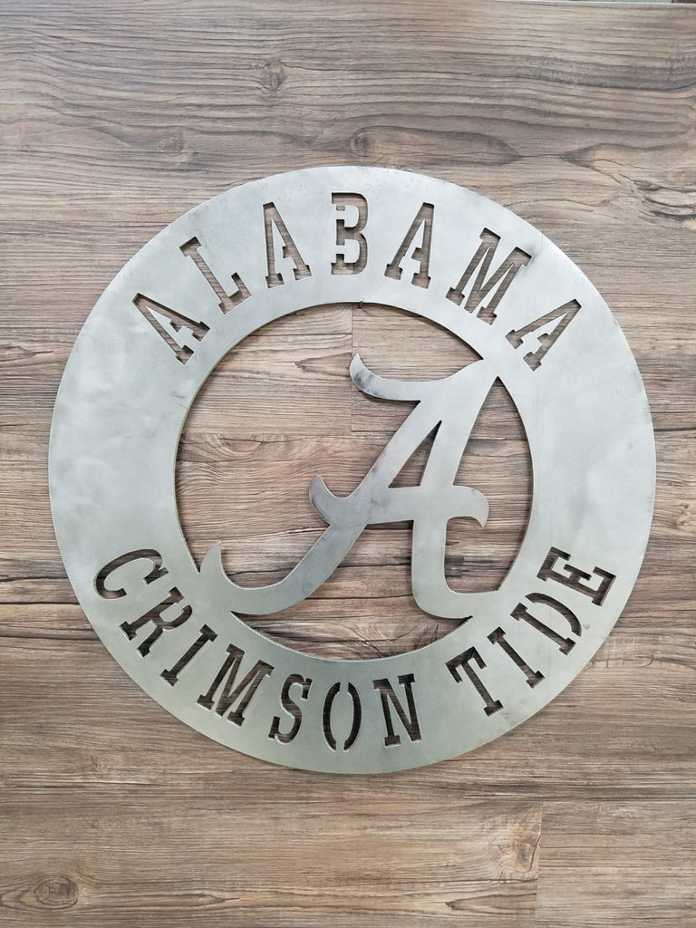 Alabama Crimson Tide Circle With Metal A Logo – Arclight CNC