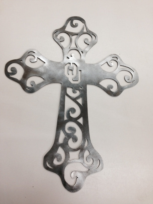 Oklahoma University Cross With OU Logo – Arclight CNC